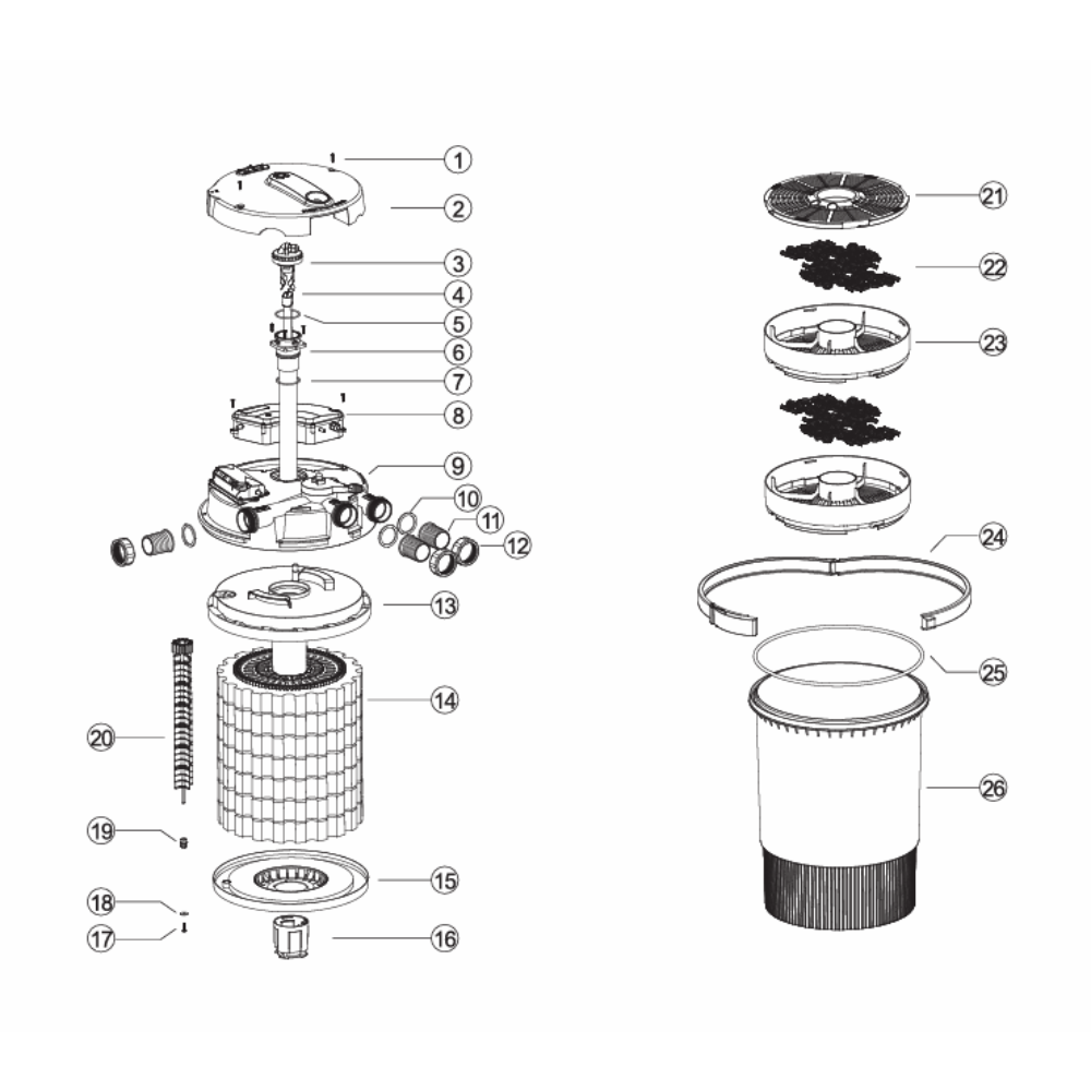AllPondSolutions Replacement Motor (Part 8) for Auto Cleaning Koi Pres